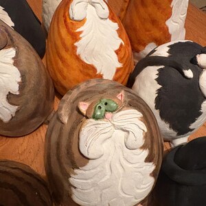 Ceramic Cat Sculpture, Handmade, Artisan, Pottery, Art, Cat Lover Gift ...