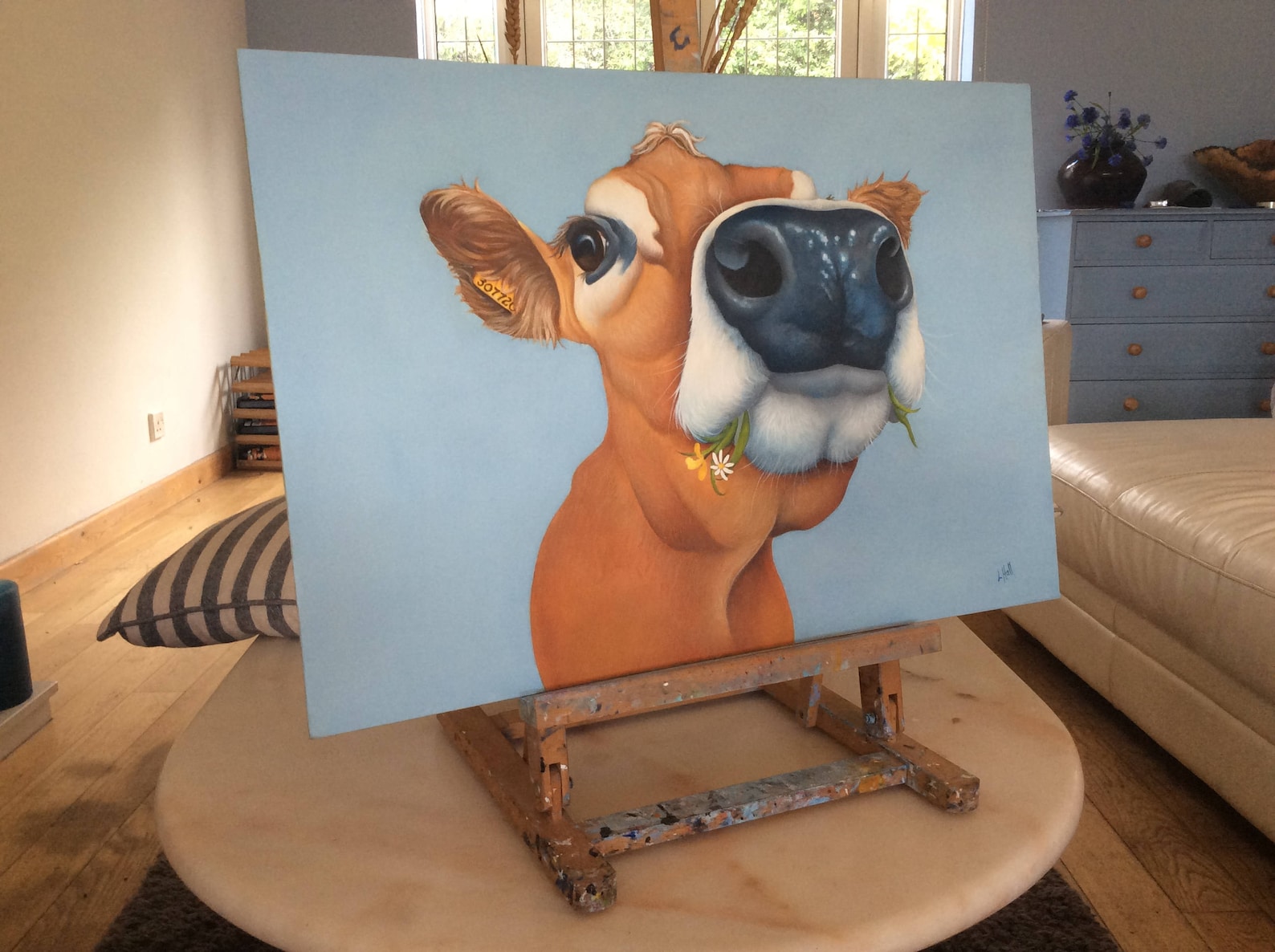 Jersey Cow Print Painting Gift Art Picture - Etsy UK
