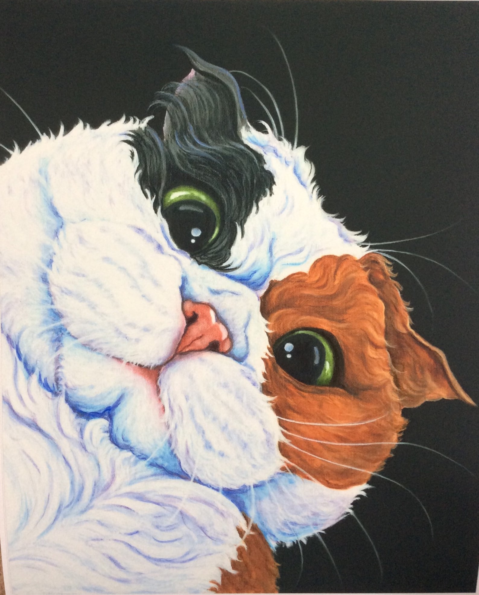 Calico Cat Print Painting Gift Art Picture Poster Style - Etsy