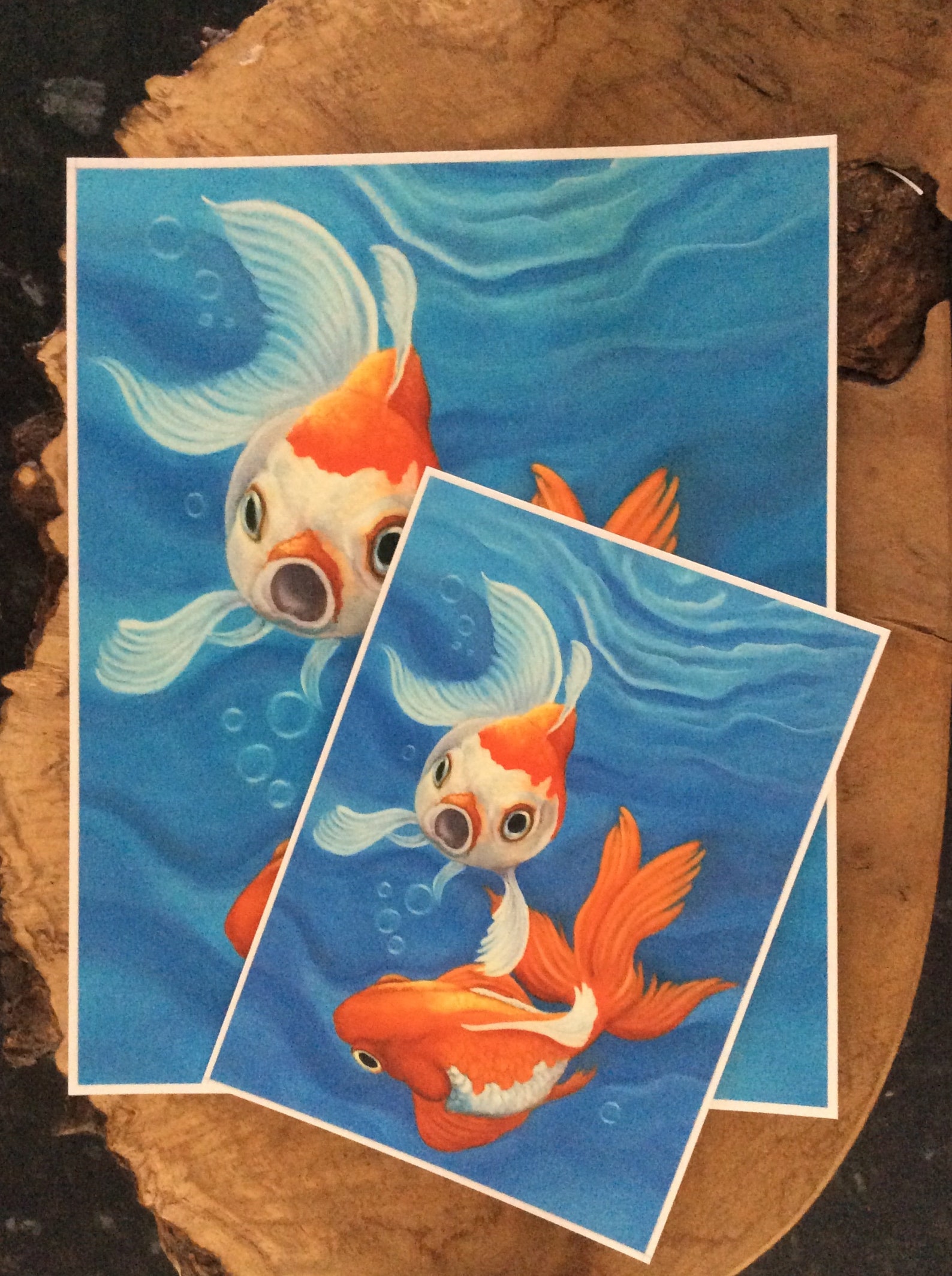 Goldfish Painting, Print, Gift, Tropical Fish, Art - Etsy