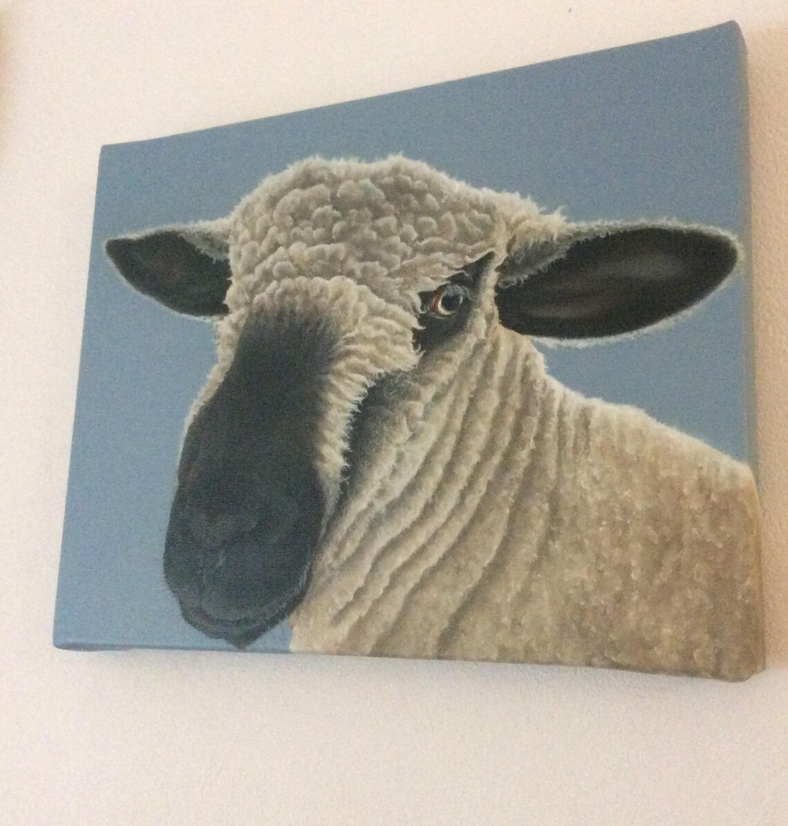 Sheep Print on Canvas, Painting, Gift, Art, and Original Picture - Etsy UK