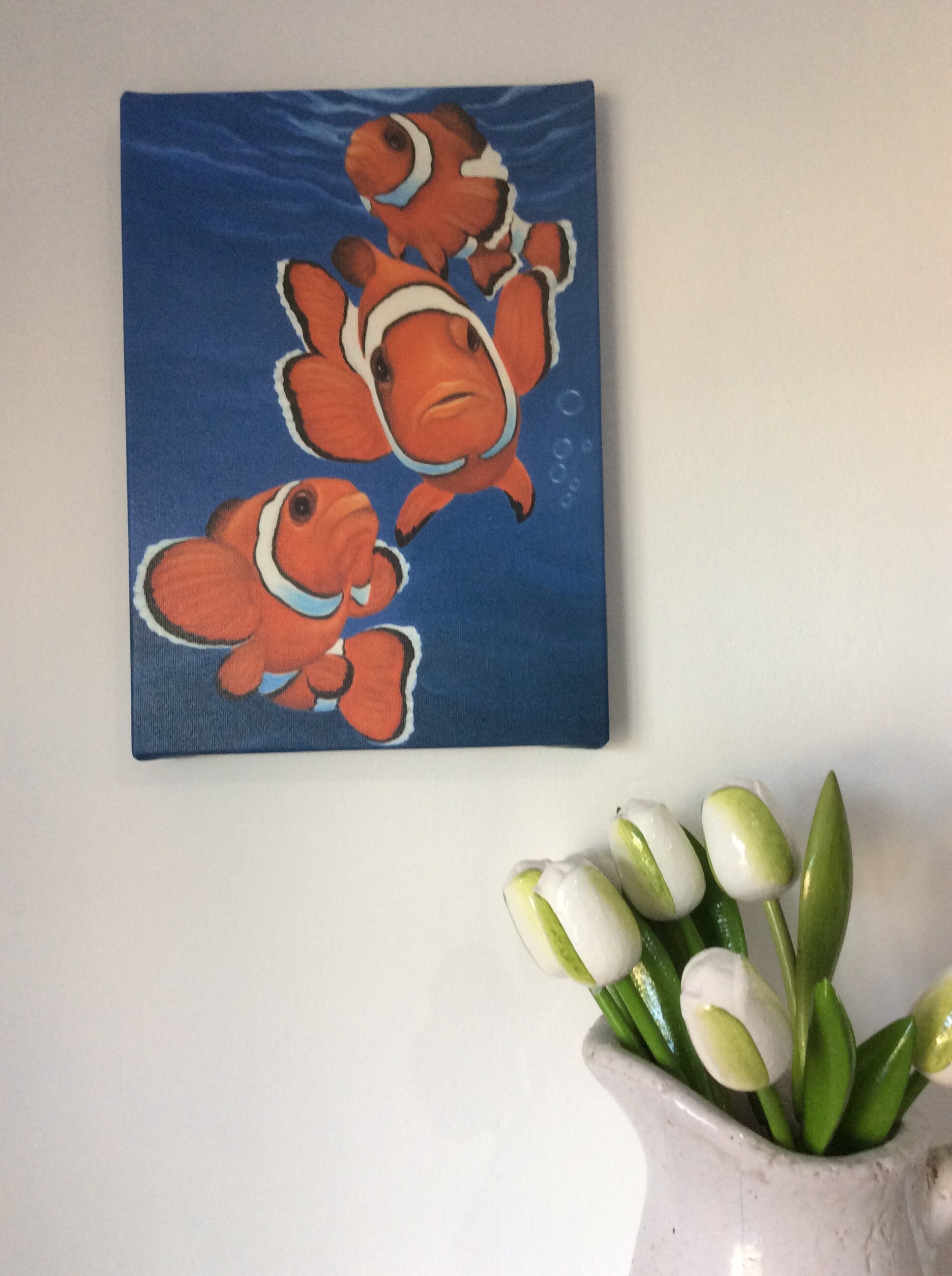 Clown Fish Canvas Print Tropical Fish Painting Art Gift - Etsy UK