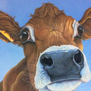 Jersey Cow Prints, Painting, Gift, Art, Picture - Etsy UK