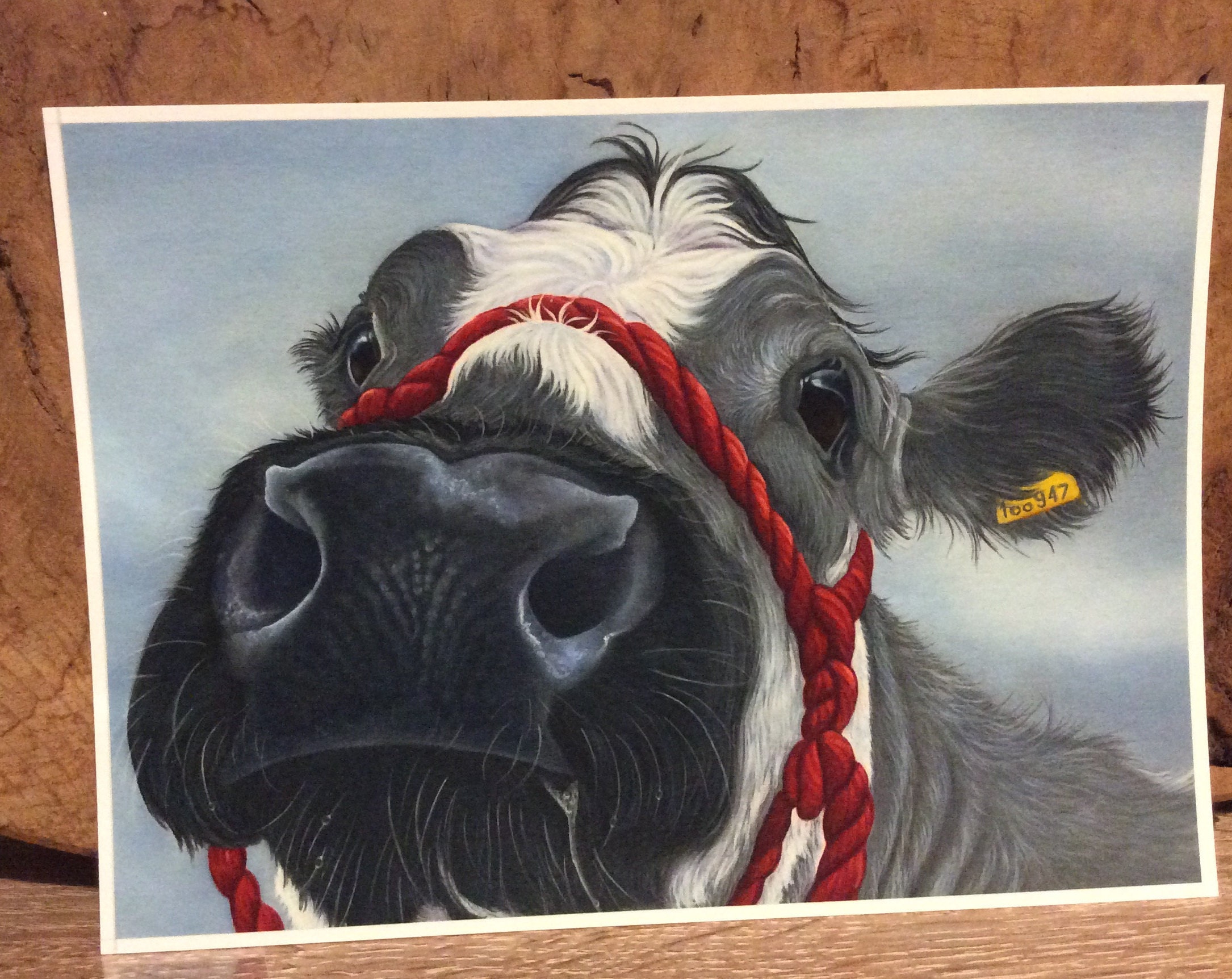 Cow Print, Painting, Art, Picture, Gift - Etsy UK