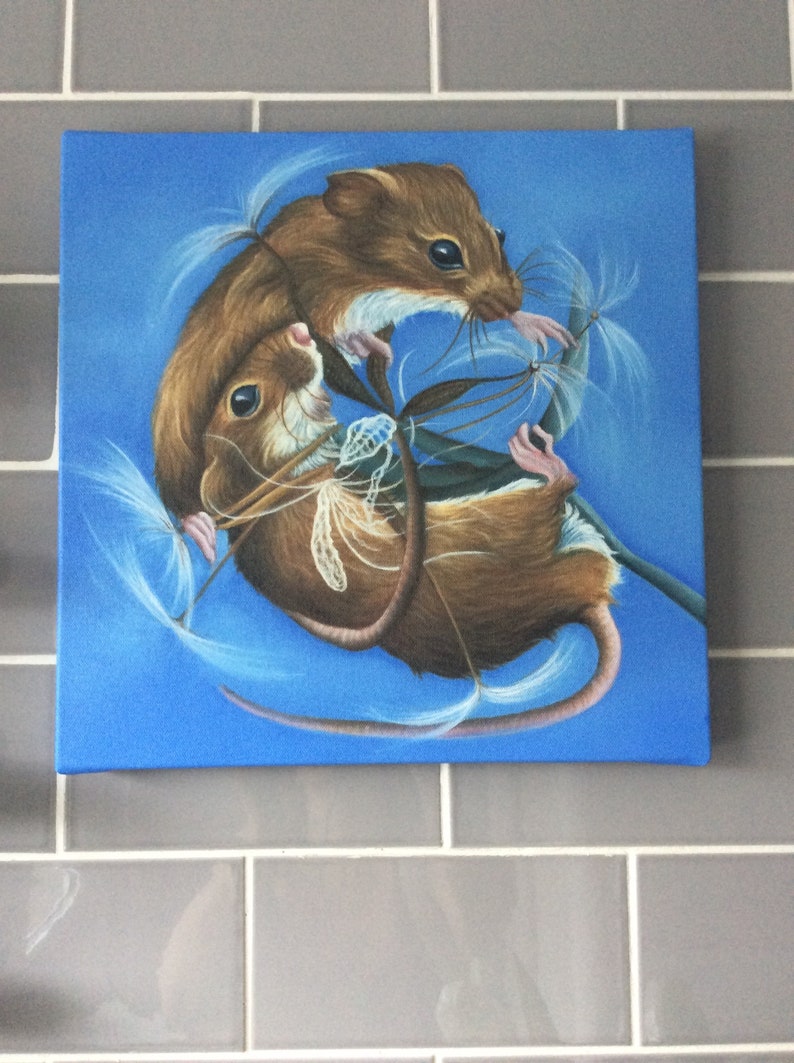 Harvest Mice Prints on Canvas Gift Art and Original Painting - Etsy