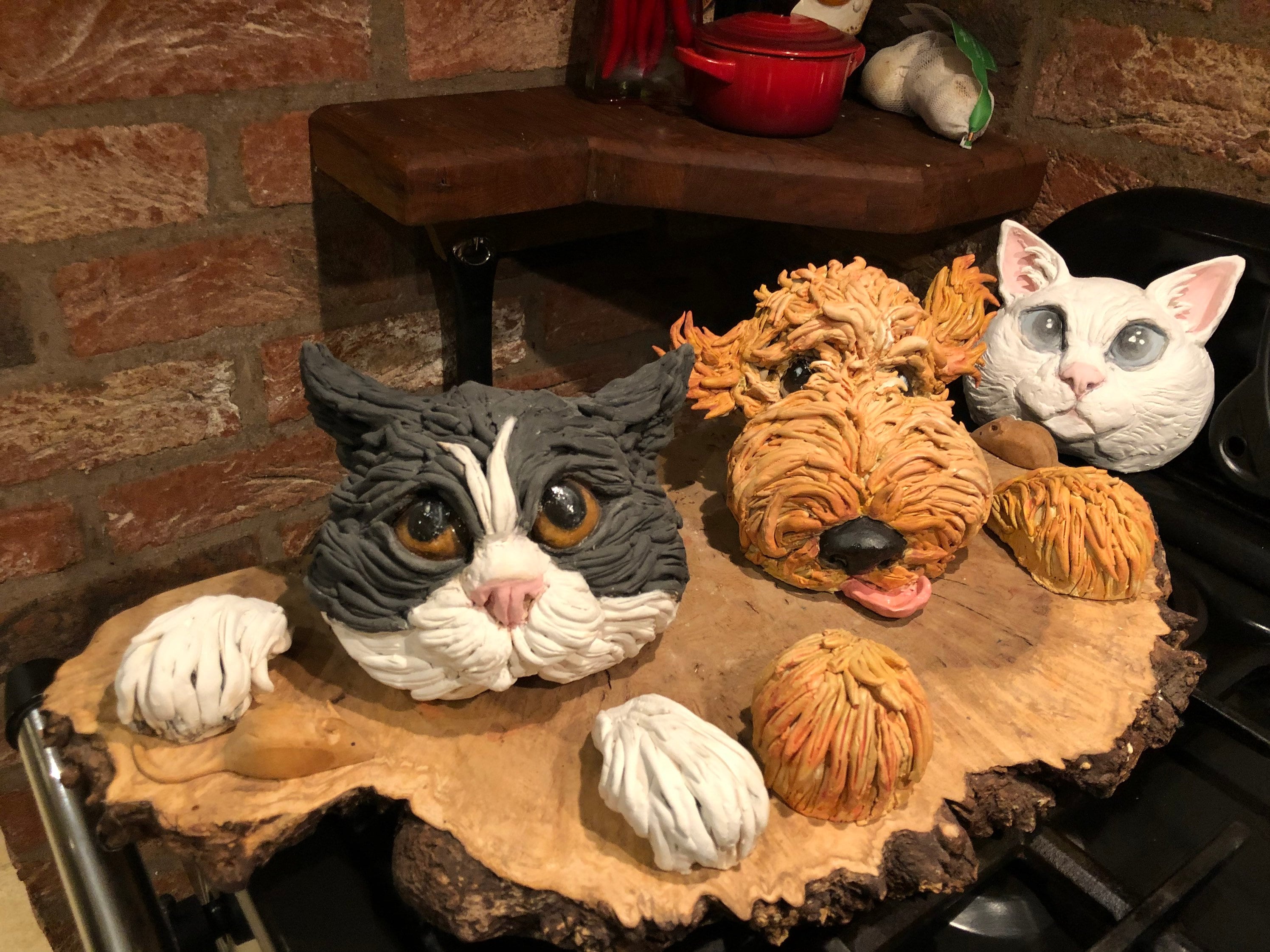 Personalised Pet Sculpture, Cat, Dog, Artisan Handmade Sculpture ...