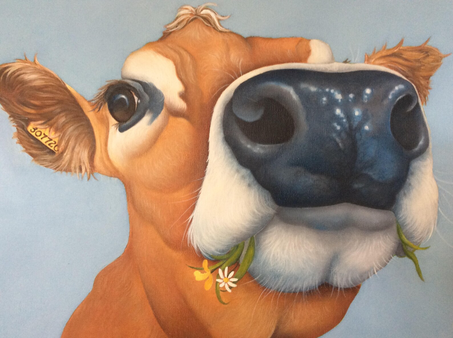 Jersey Cow Print Painting Gift Art Picture - Etsy UK