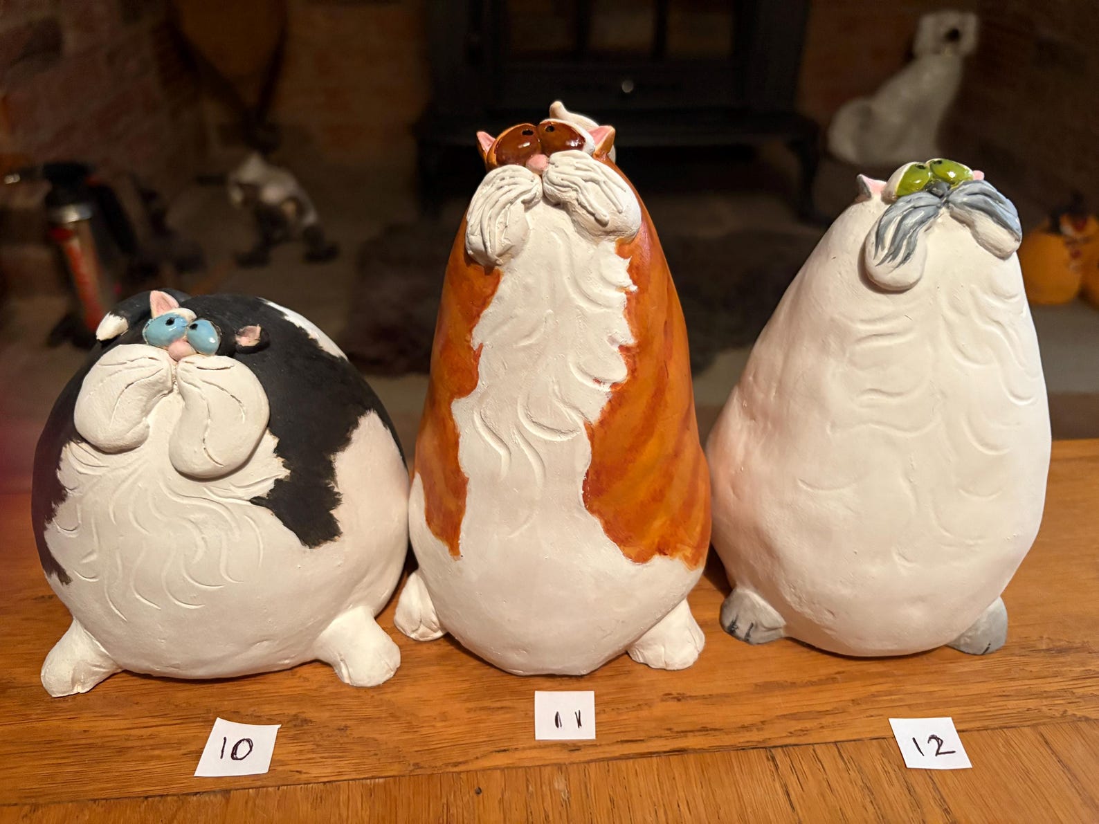 Ceramic Cat Sculpture, Handmade, Artisan, Pottery, Art, Cat Lover Gift ...