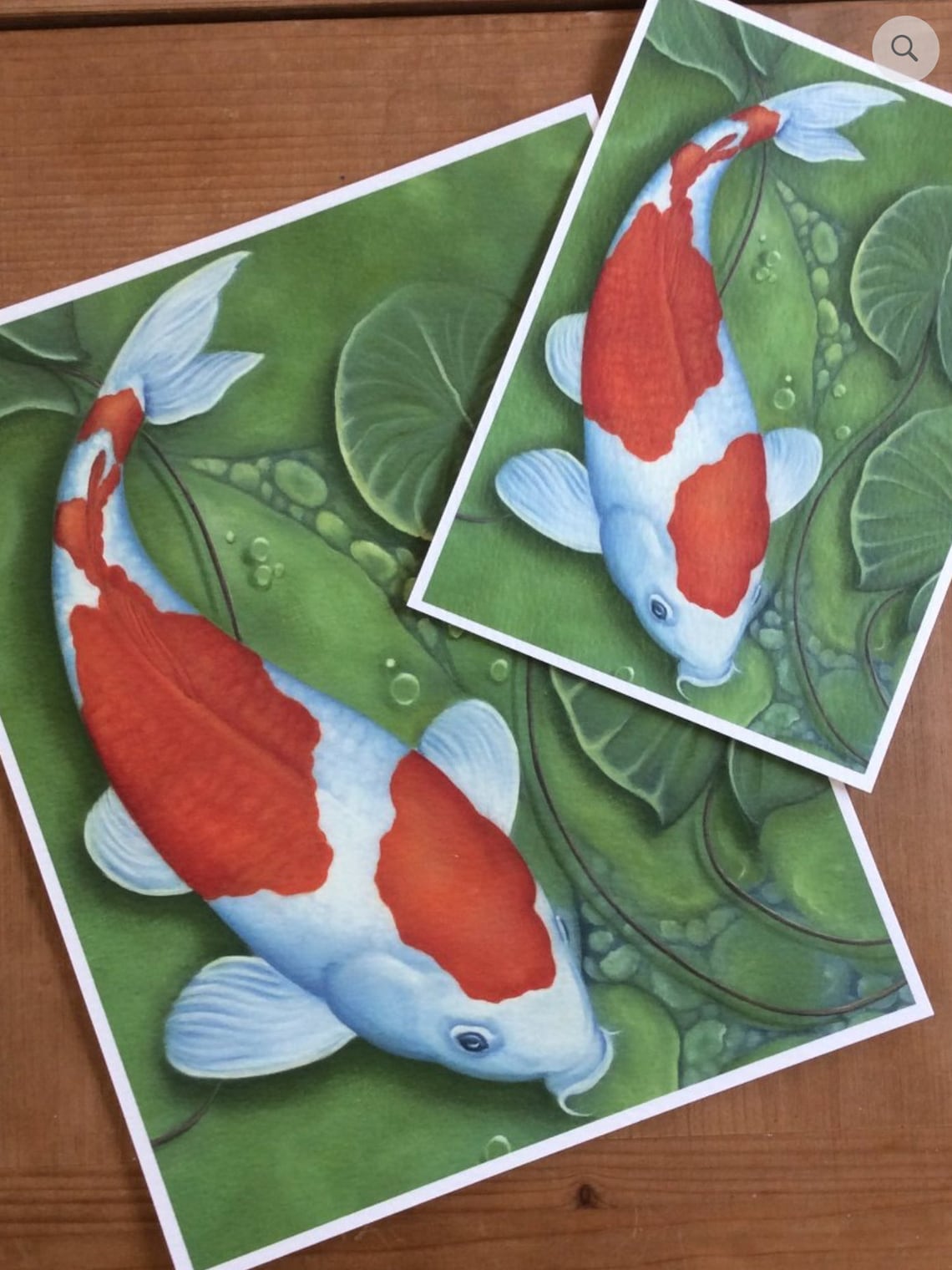 Koi Fish Print Gift Painting Art Tropical Fish Picture | Etsy UK