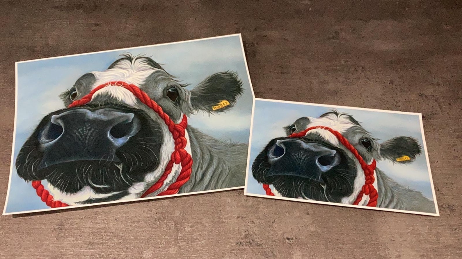 Cow Print, Painting, Art, Picture, Gift - Etsy UK