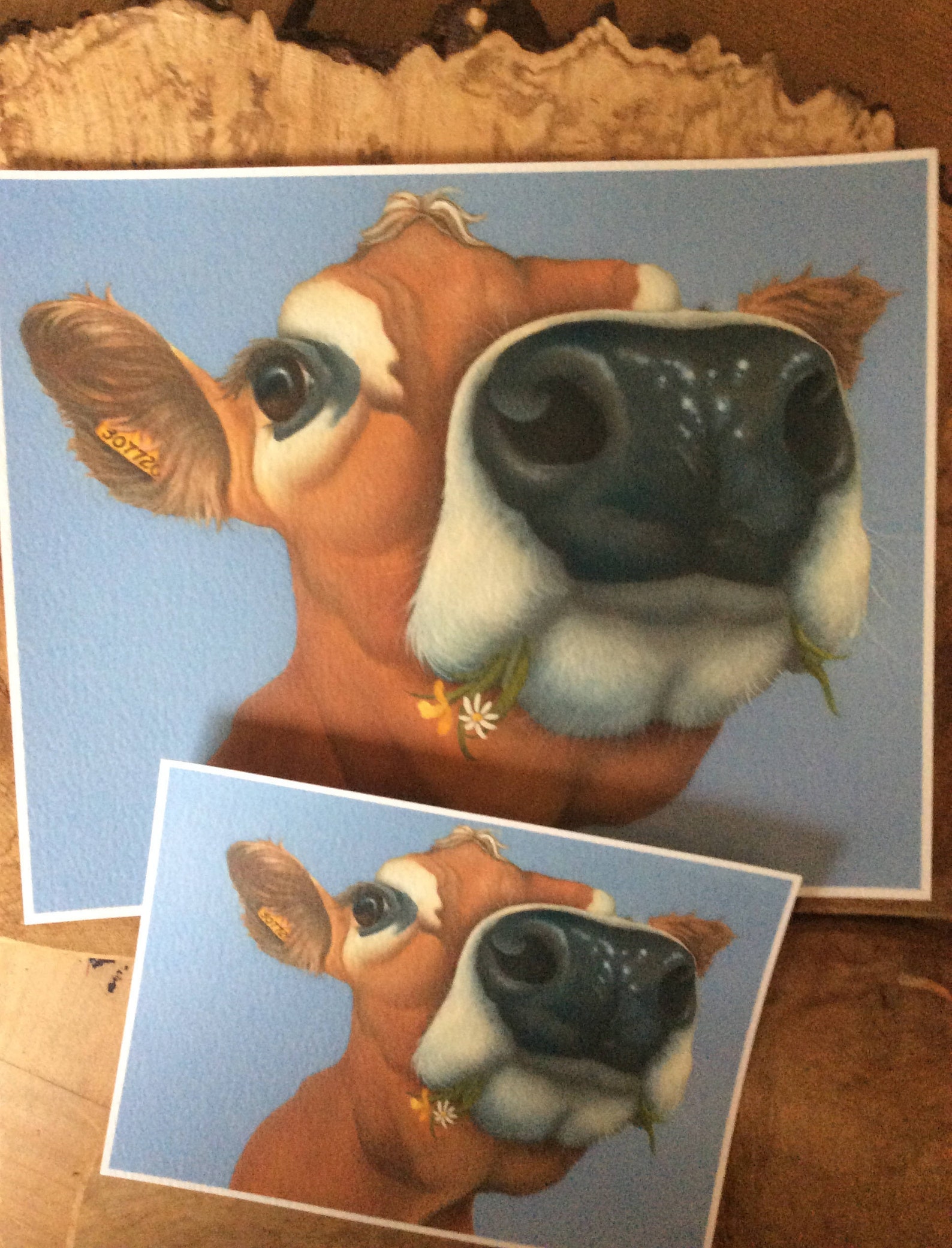 Jersey Cow Print Painting Gift Art Picture - Etsy UK