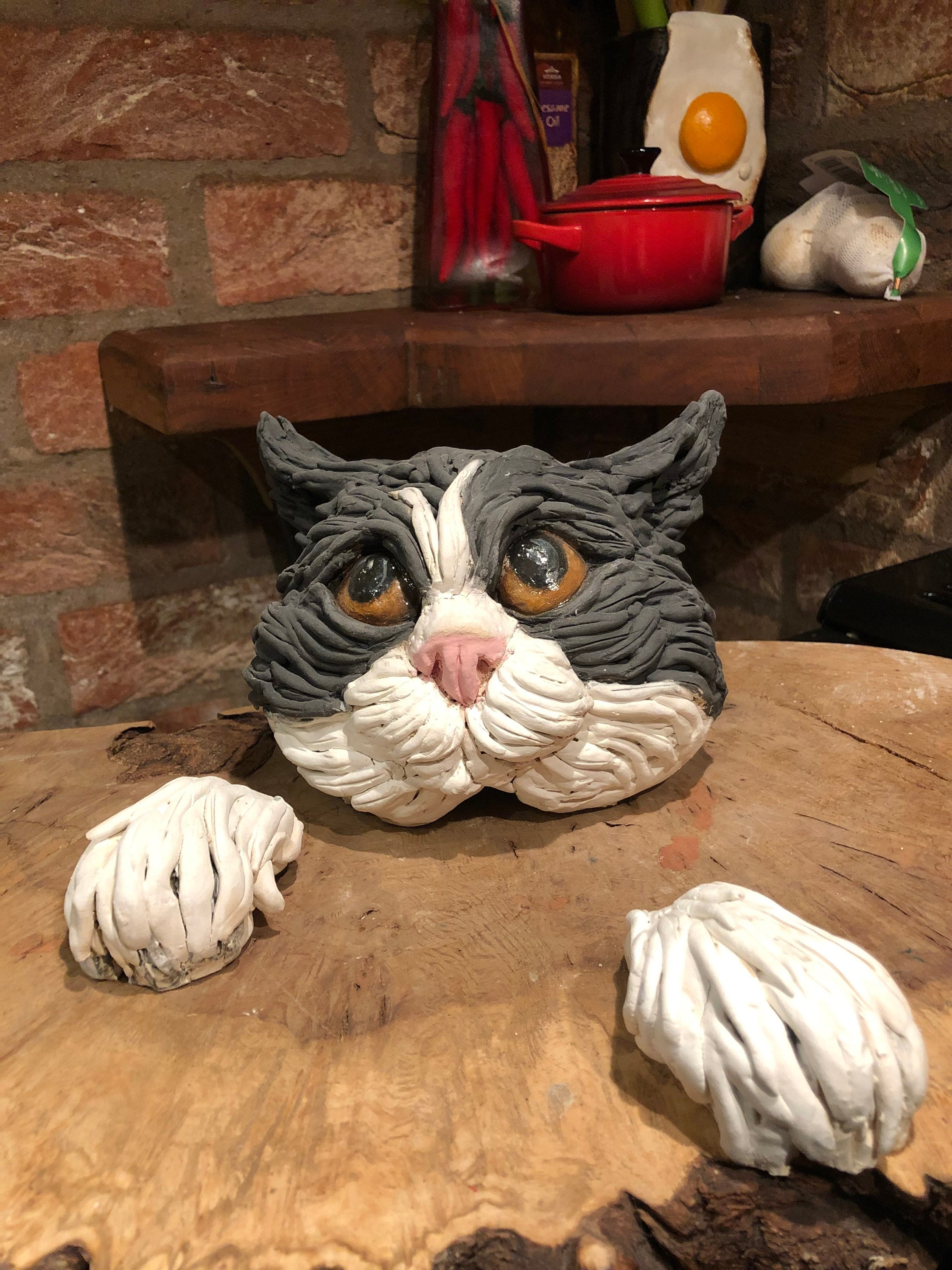 Personalised Pet Sculpture, Cat, Dog, Artisan Handmade Sculpture ...