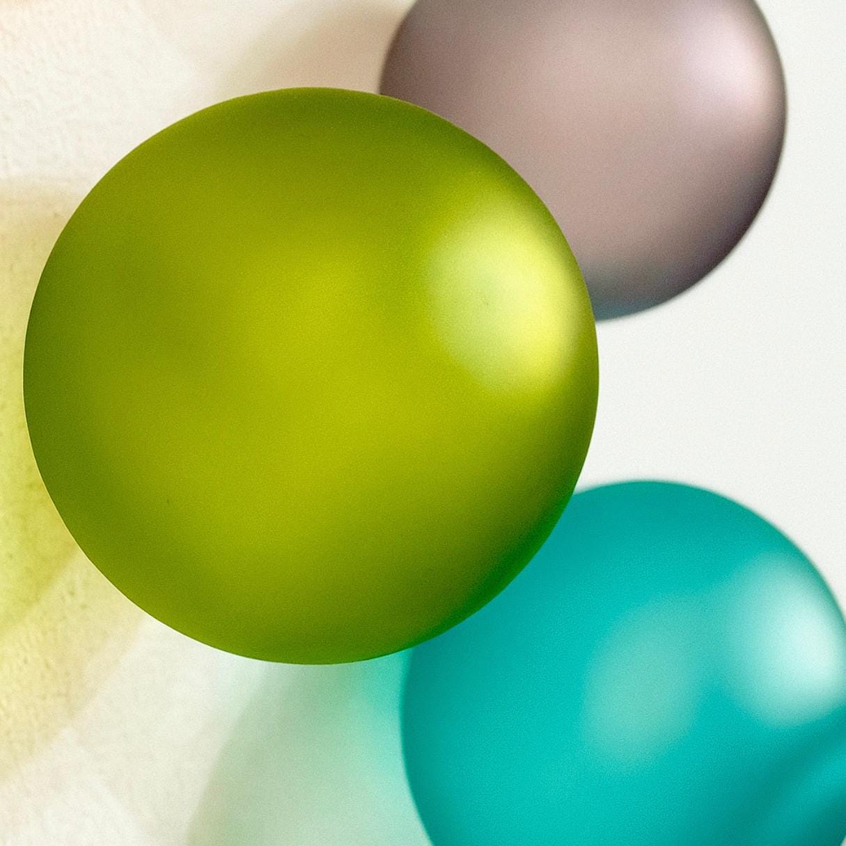 Matte Blown Glass Sphere Set: Modern Wall Art - Interior Glass Decor - Etsy