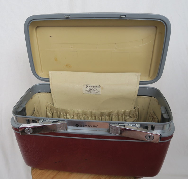 Samsonite Profile II Train Hard Case 1970s Retro Red Maroon - Etsy ...