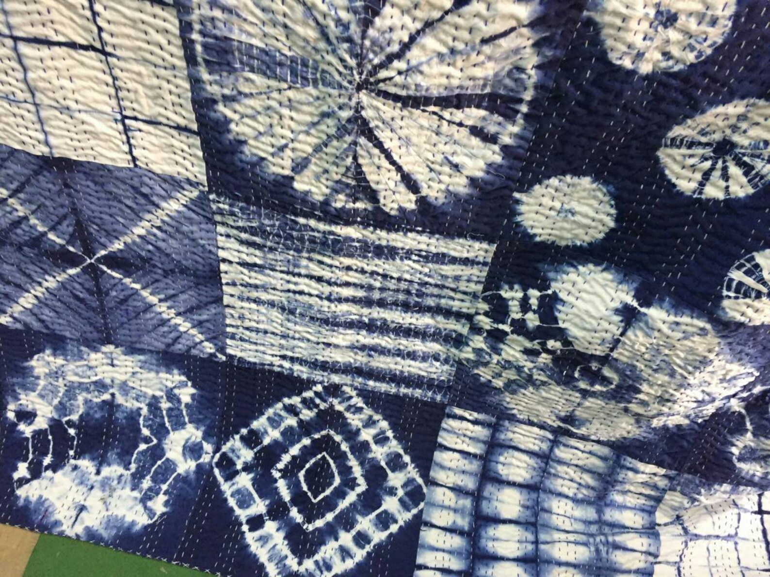 Manta decorativa Duffle Manta India Corbata teñida Indigo azul - Etsy ...