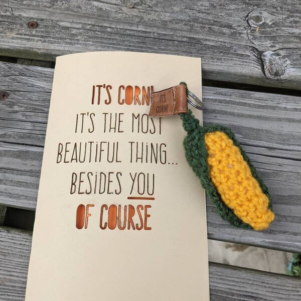 Corn Keychain - Etsy