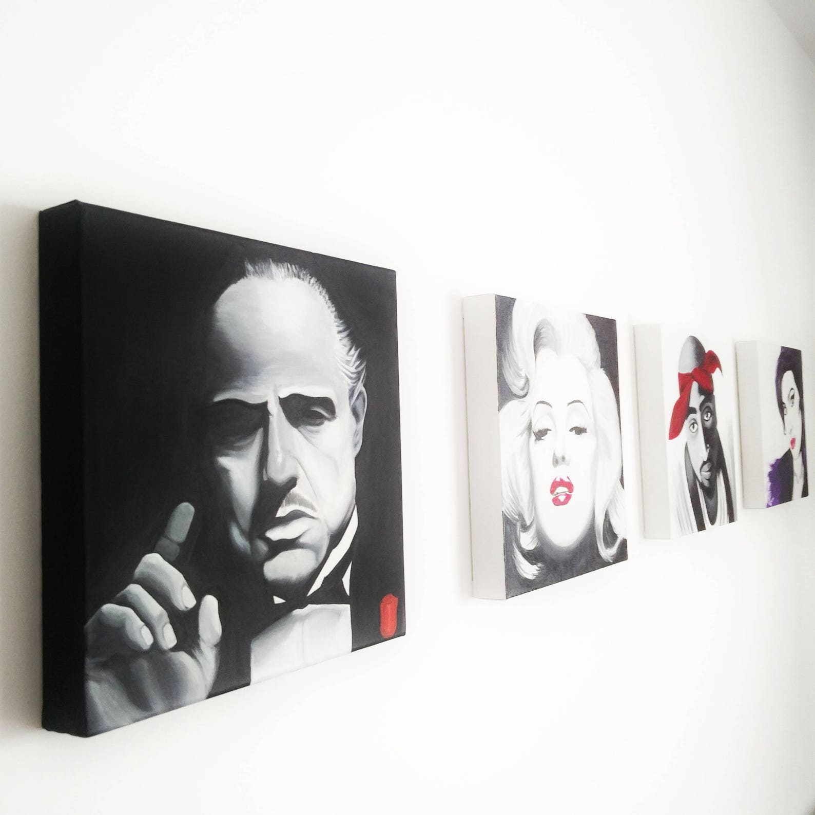 Original Hand Painted the Godfather Marlon Brando as Don - Etsy