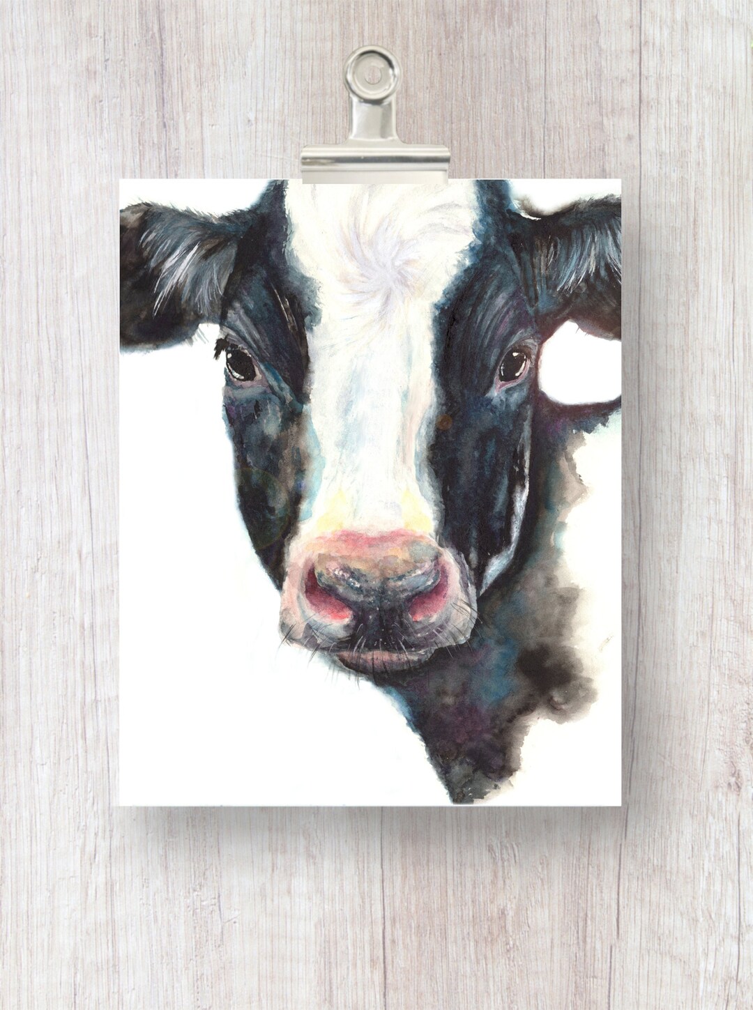 ARCHIVAL COW PRINT, Cows, Dairy Cow, Milking Cow, Farm, Watercolor ...