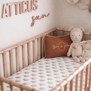 Palm Kantha Baby Cot Quilt Blanket Sheet Pillowcase Tropical Coastal ...