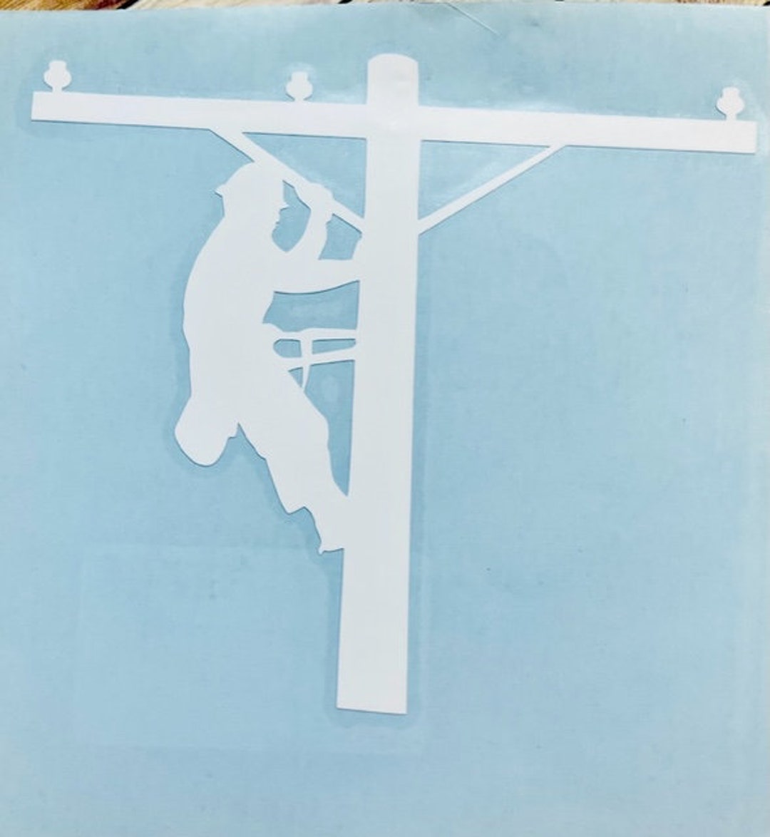 Lineman Car Window Decal, Laptop Decal, Waterbottle Decal - Etsy
