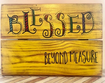 Blessed Beyond Measure - Etsy