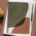 Geometric ABSTRACT Neutral Sage SPIRAL Notebook, Sage Green Spiral ...