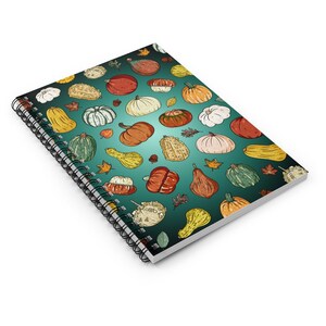 PUMPKIN NOTEBOOK Fall Spiral Notebook Cute Notebook Orange - Etsy
