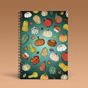 PUMPKIN NOTEBOOK Fall Spiral Notebook Cute Notebook Orange - Etsy