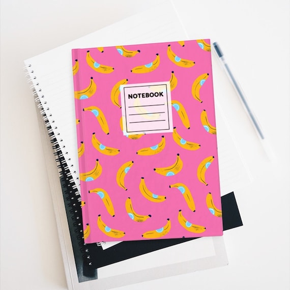 Banana Journal Banana Notebook Personalize Gift Food - Etsy