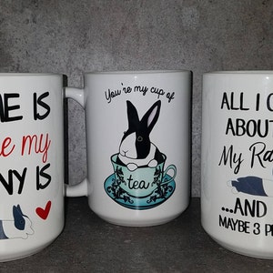 You're My CUP OF TEA Coffee Mug, Dutch Rabbit Mug, Bunny Mug, Bunny ...