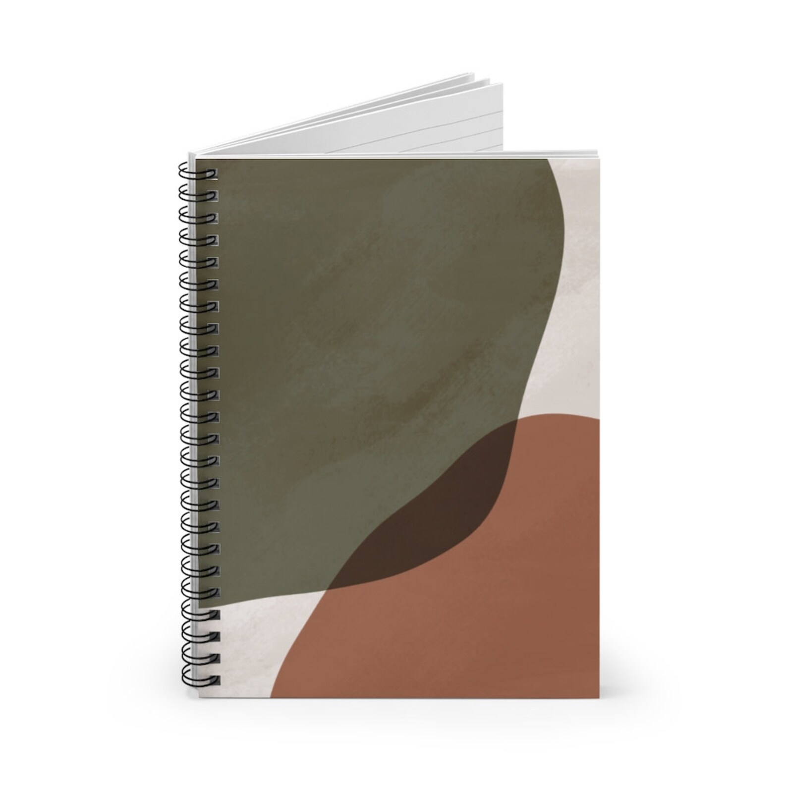 Geometric ABSTRACT Neutral Sage SPIRAL Notebook Sage Green | Etsy