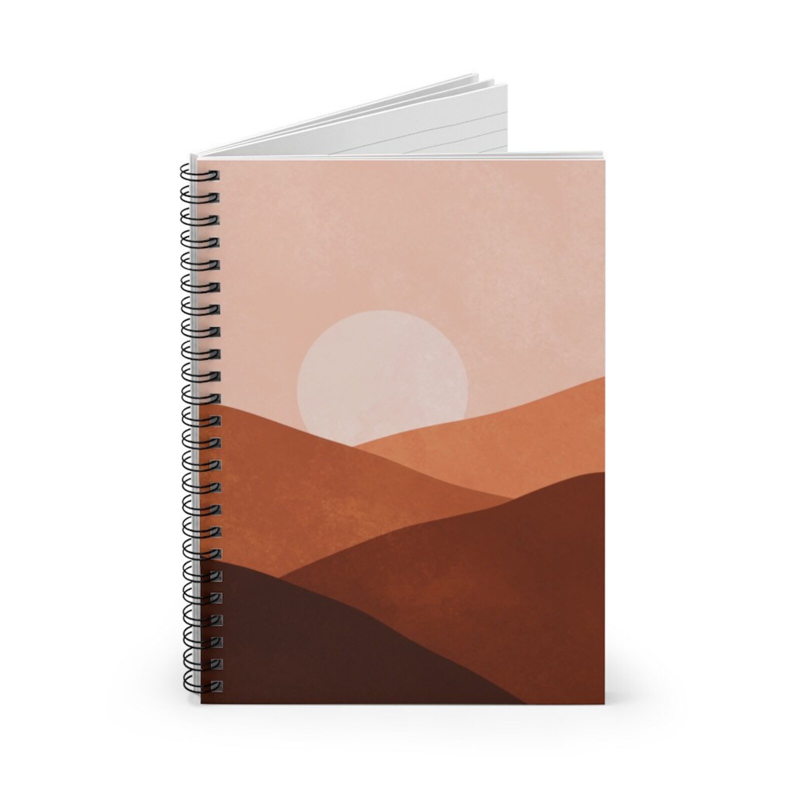 Sunset Desert Notebook ABSTRACT Spiral Notebook Geometric - Etsy