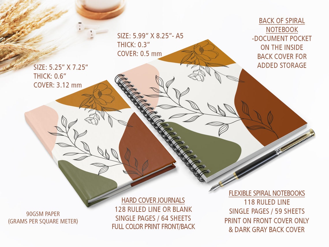 Abstract Floral Line Art Notebook Minimalist Line Art - Etsy