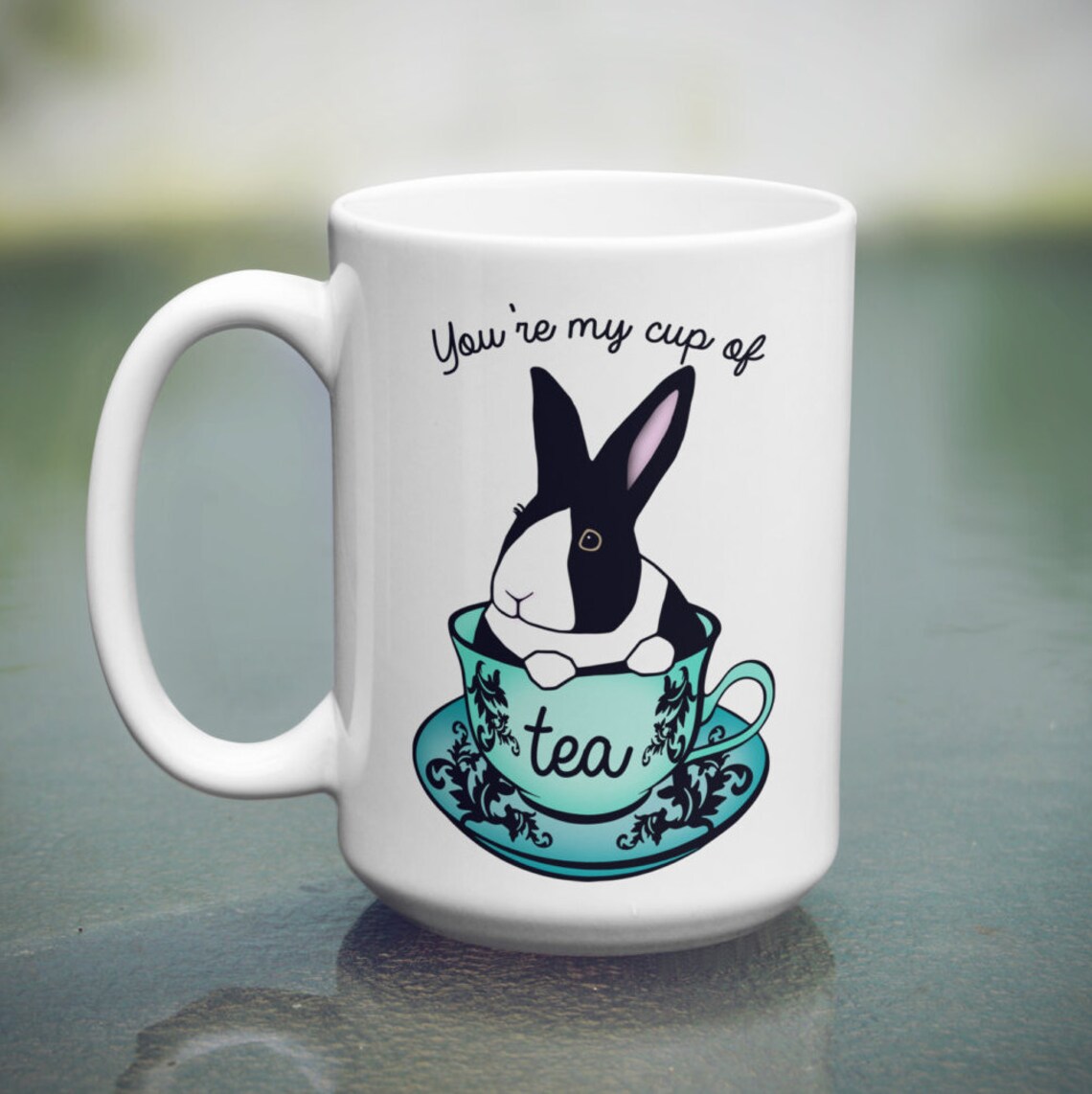 You're My CUP OF TEA Coffee Mug Dutch Rabbit Mug Bunny | Etsy
