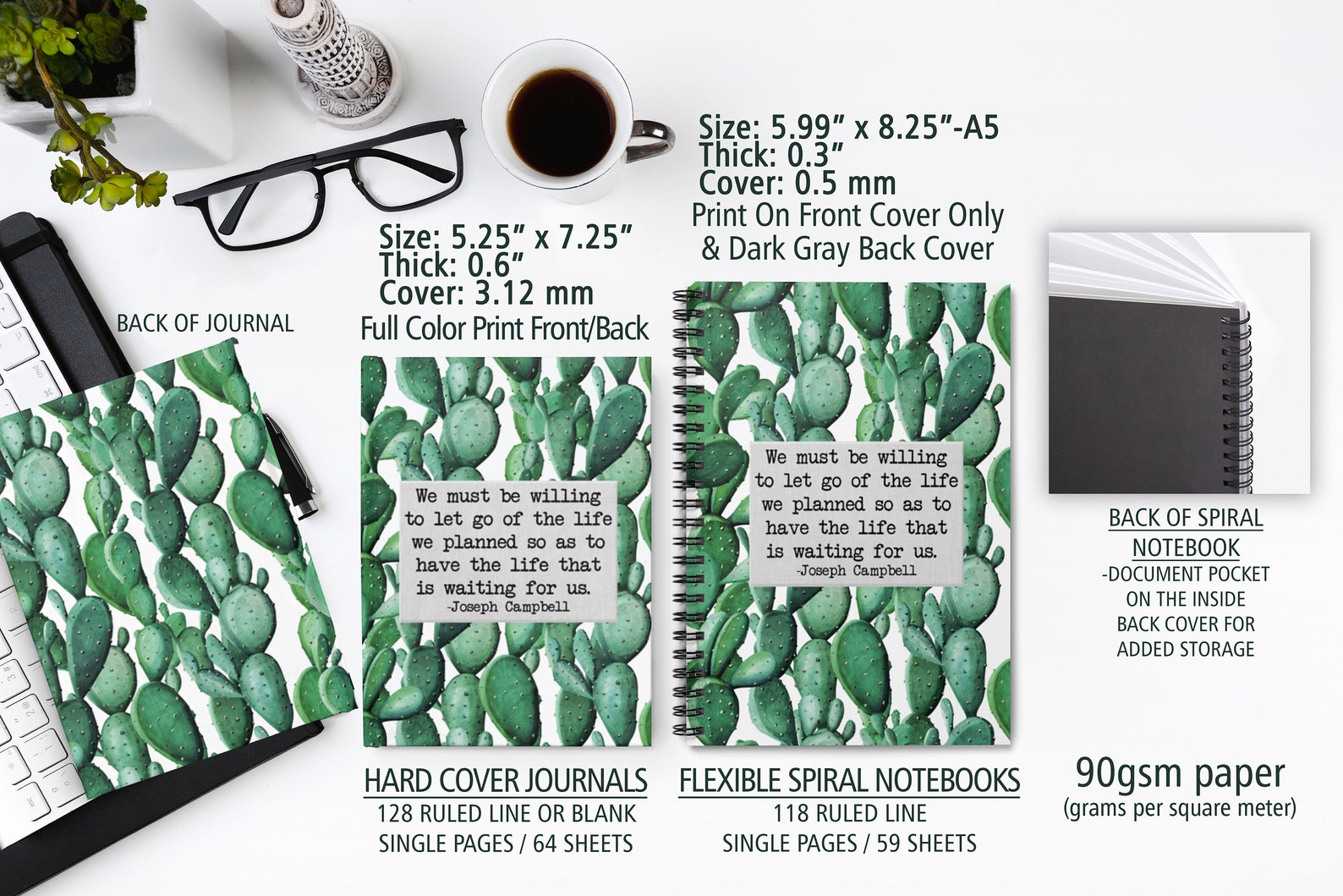 Spiral Notebook Joseph Campbell Quote Life We Planned Quote | Etsy