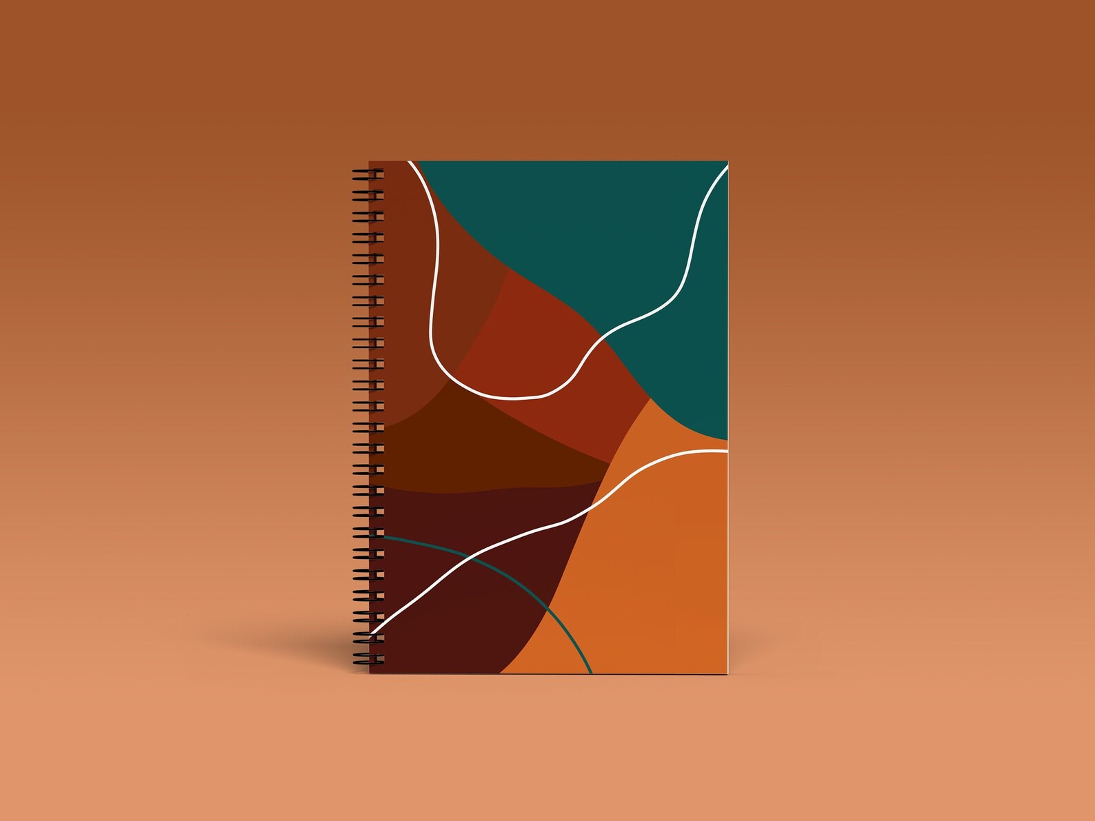 ABSTRACT BOHO FALL Spiral Notebook Fall Spiral Notebook - Etsy