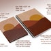 Sunset Desert Notebook, ABSTRACT Spiral Notebook, Geometric Print ...