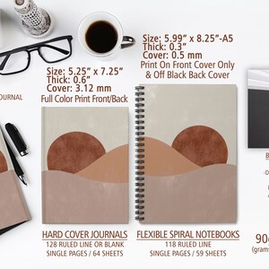 Desert Sunrise JOURNAL, Desert Journal Notebook, Geometric Journal ...