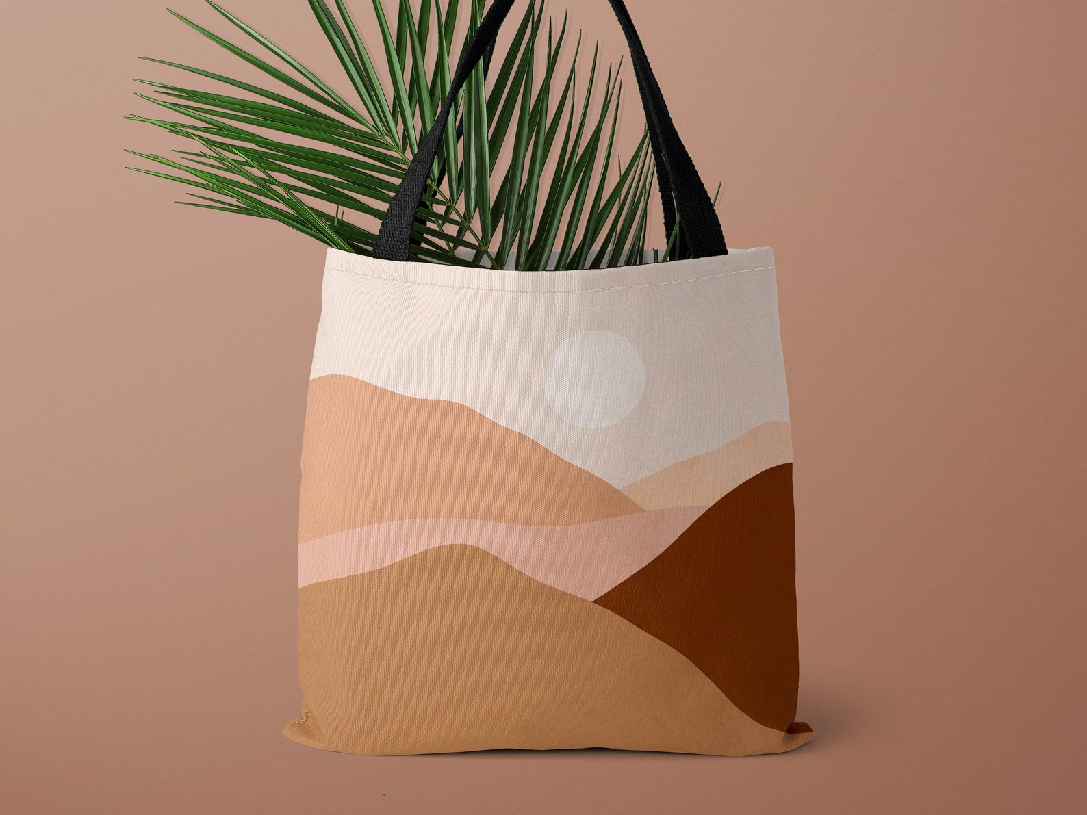 Mountain Desert Tote Bag Boho Tote Bag Desert Print Tote - Etsy