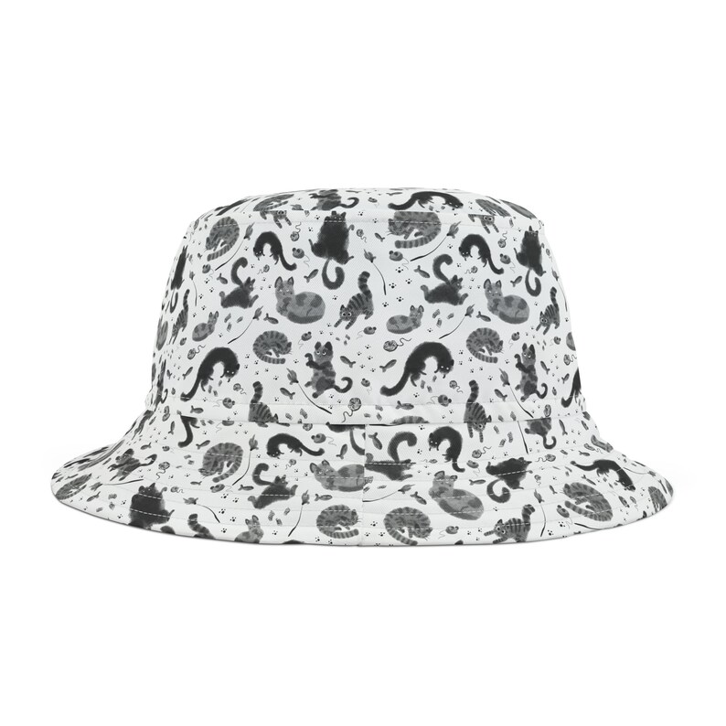 Cat Bucket Hat AOP - Etsy