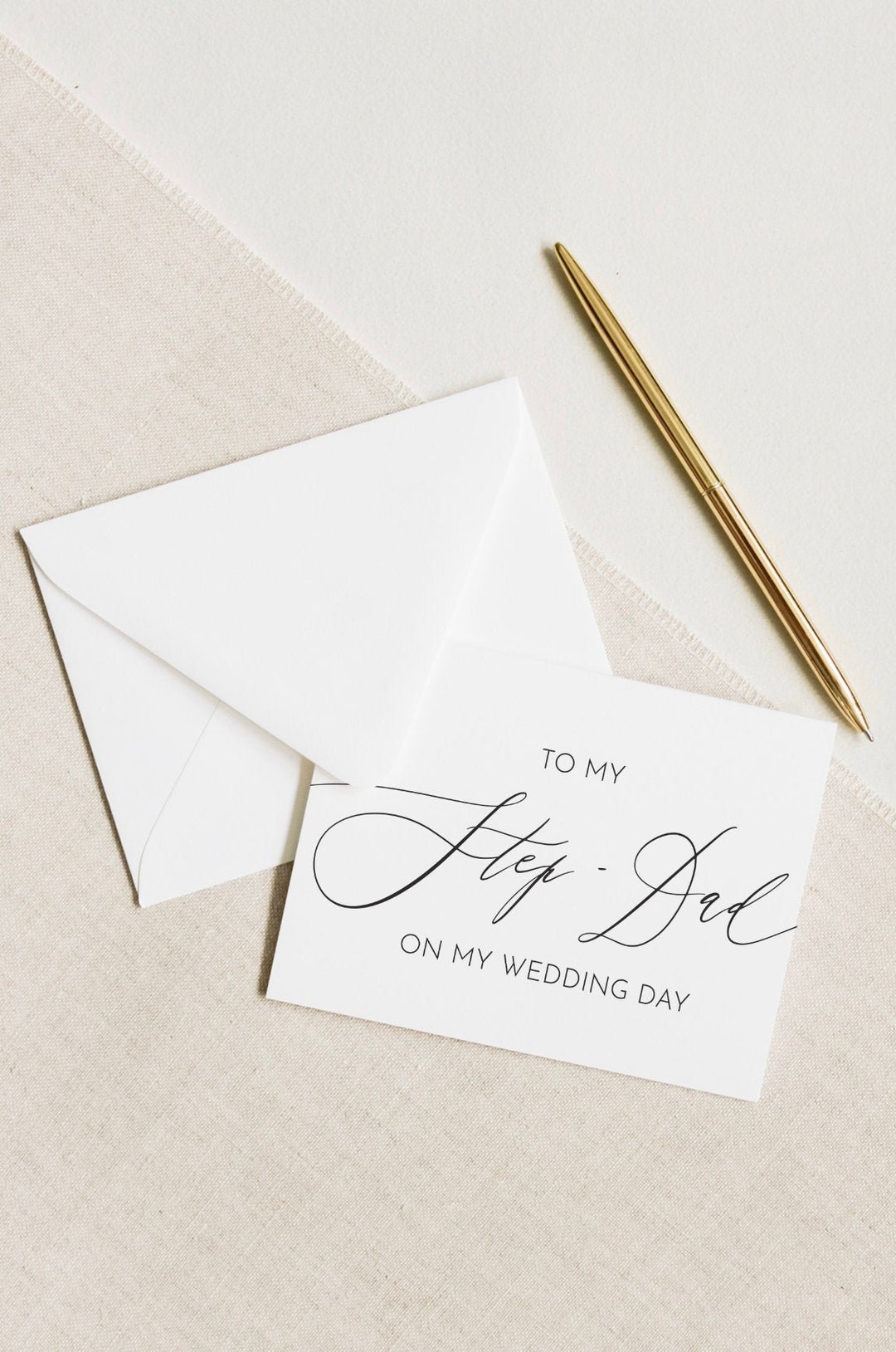 Step-dad Wedding Day Card , to My Step-dad on My Wedding Day, to My Dad ...