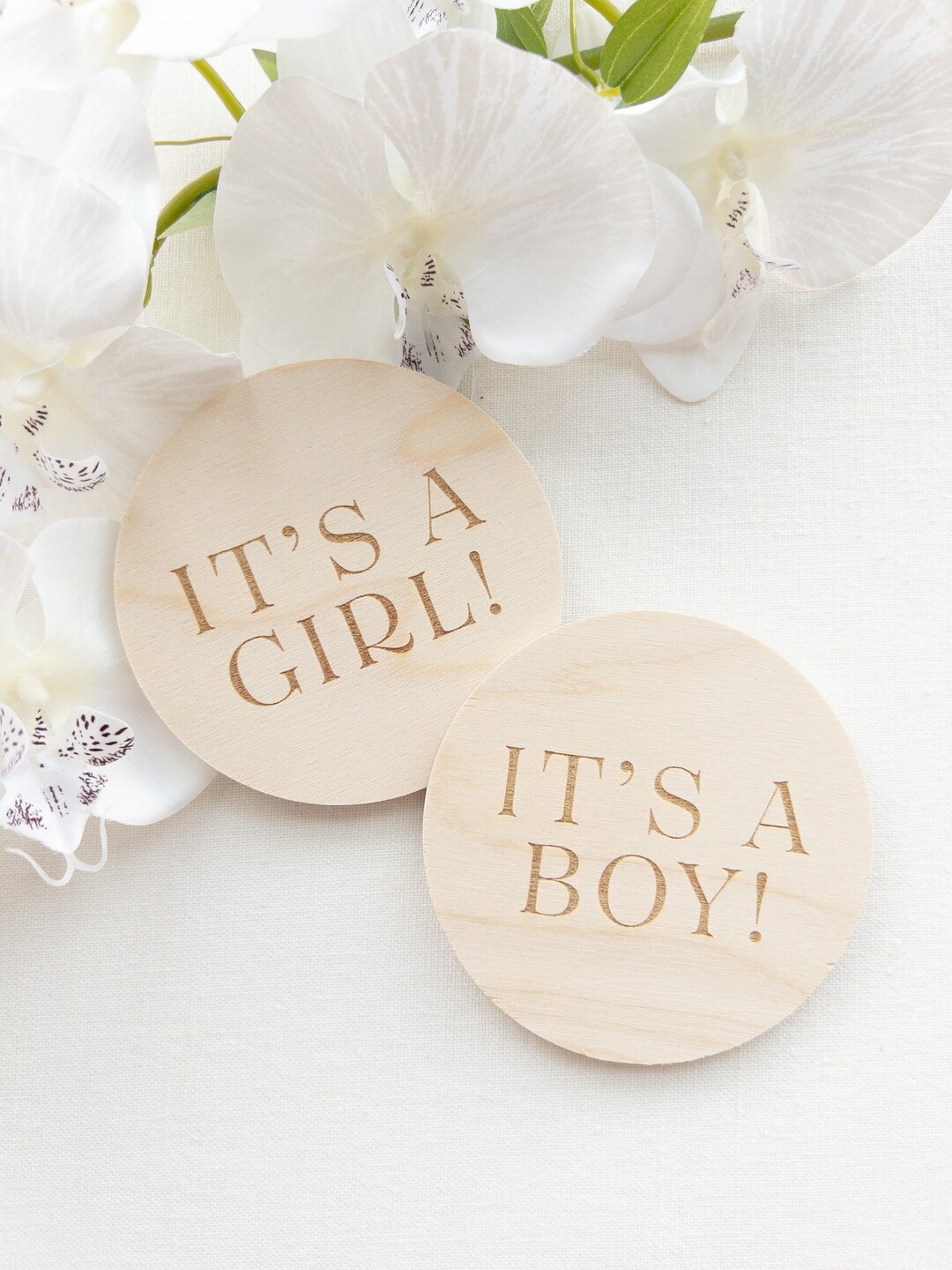Gender Reveal Sign, Double Sided Optional, Wooden Gender Reveal Sign ...