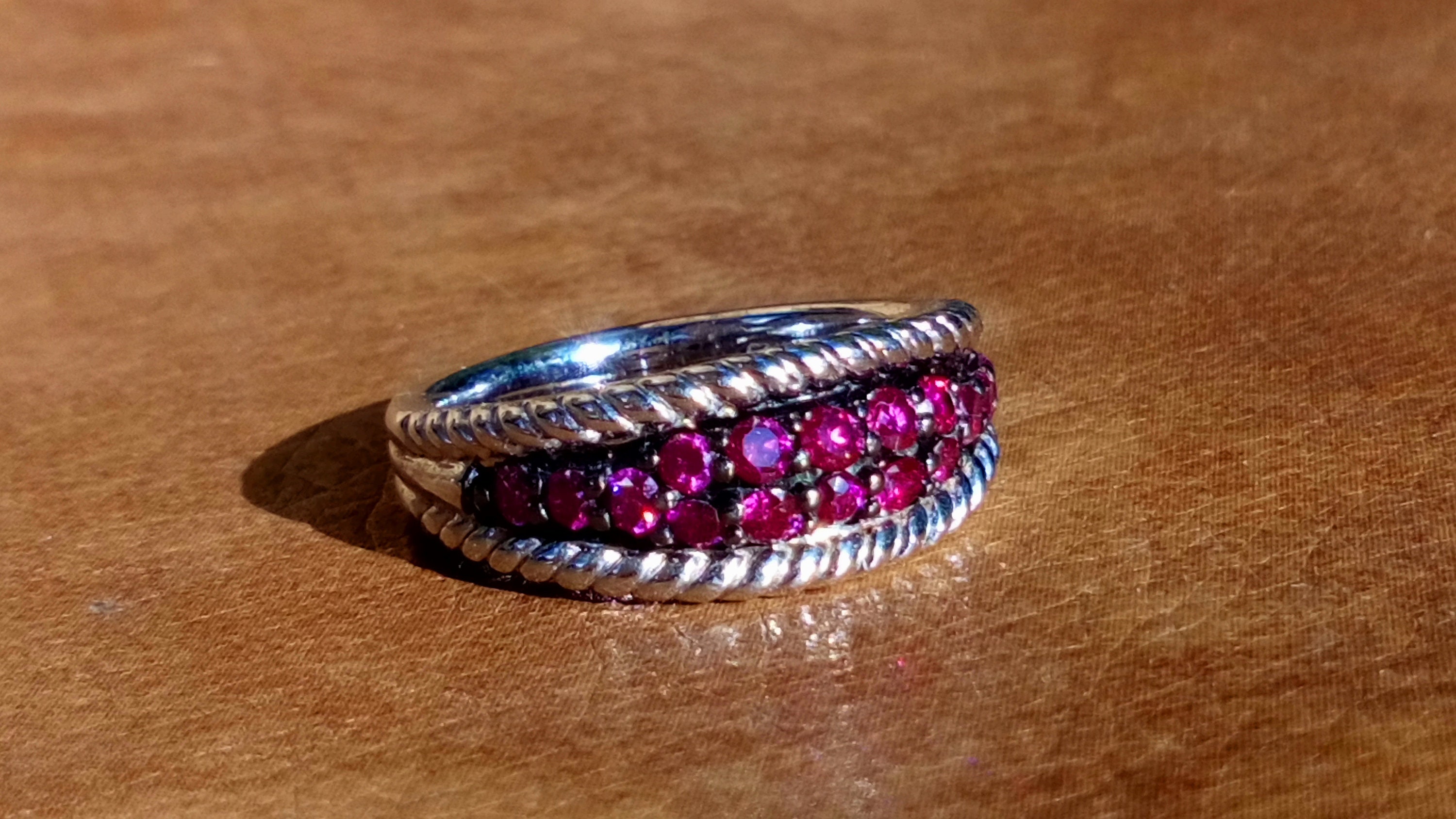 Natural Purple diamond band ring very rare colour | Etsy