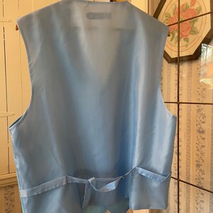 Vintage Blue Vest, Turquoise Blue Waistcoat (C086), Turquoise Blue Vest ...