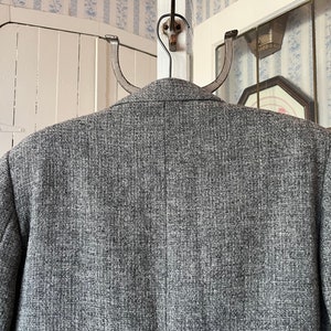 Vintage Grey Sport Coat, Grey Wool Blazer (C526), Harris Tweed Grey ...