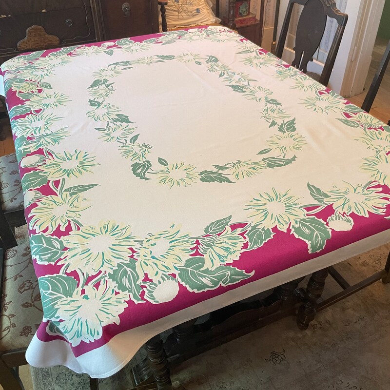 Floral Tablecloth - Etsy