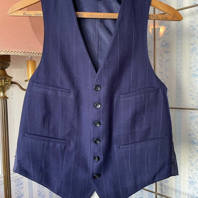 Navy Blue Vest - Etsy