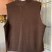 Vintage Brown Vest, Brown Knit Waistcoat B915, Dark Brown Wool Blend ...