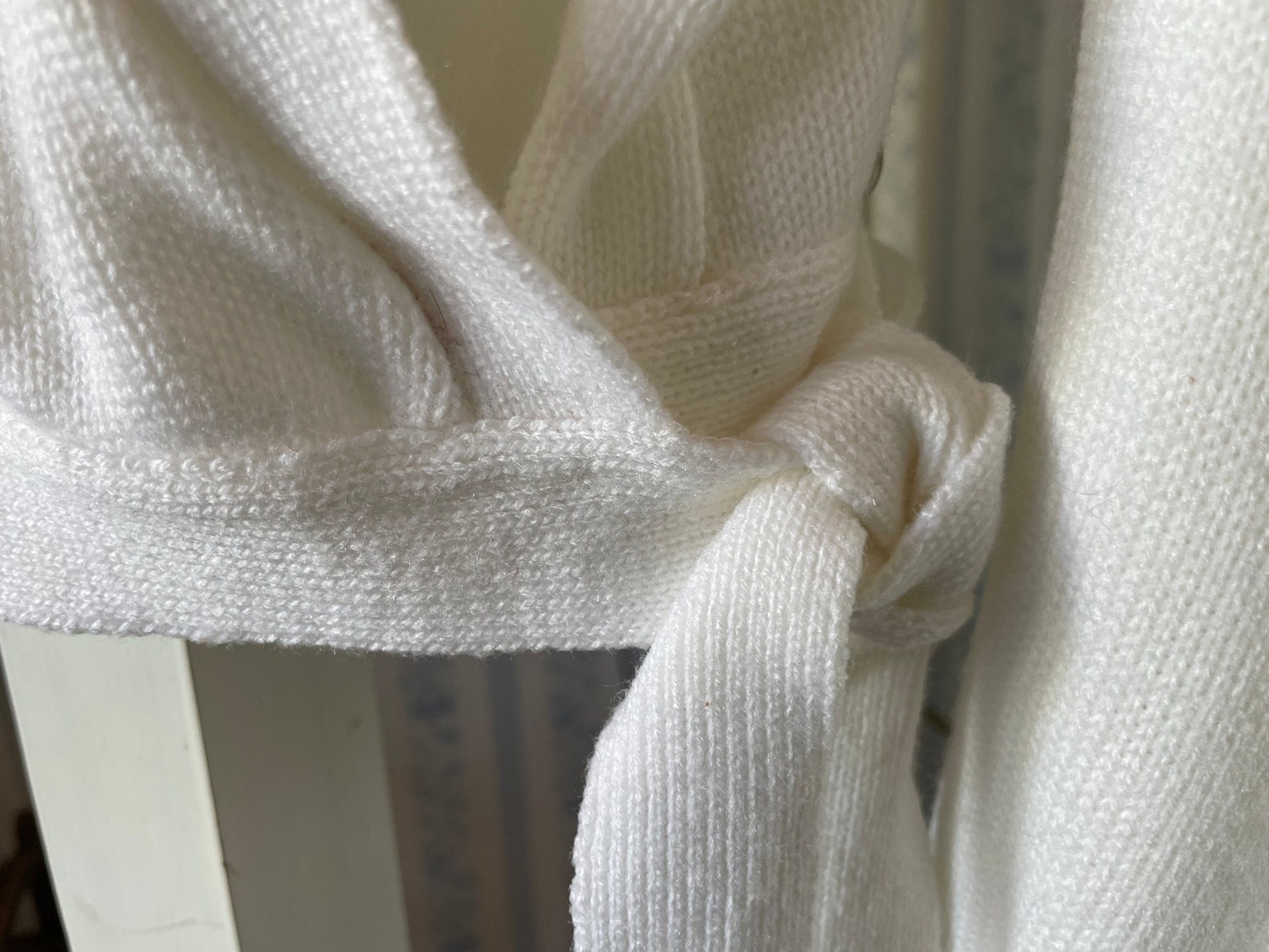 Vintage Wrap Sweater White Wrap Sweater Cardigan B786 - Etsy