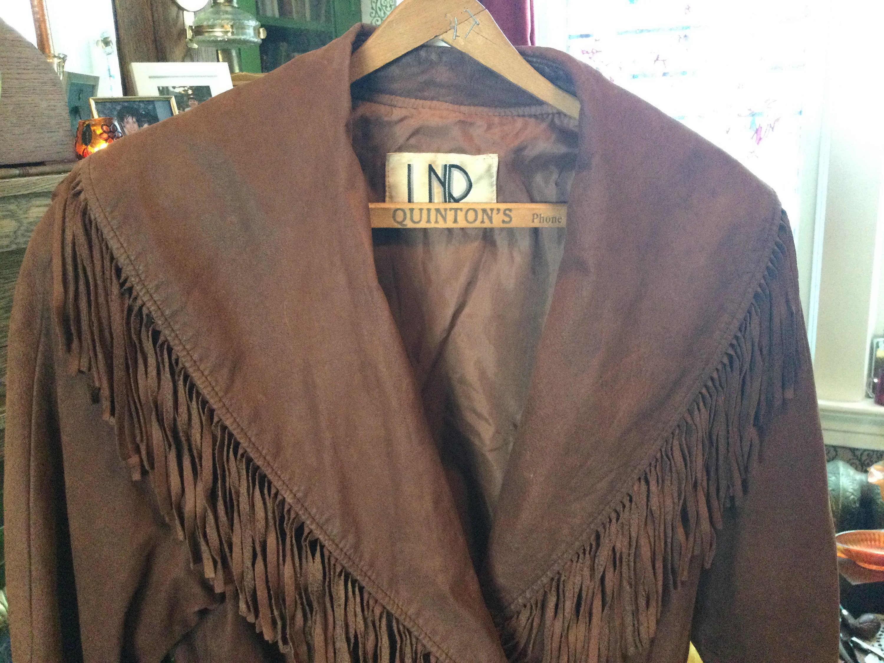 Vintage Rust Brown Suede Jacket, Coat A968 With Suede Fringe - Etsy